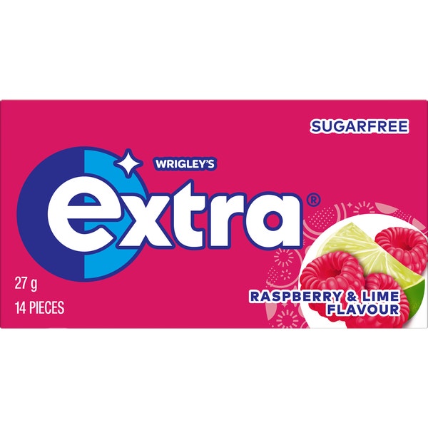 Extra Raspberry & Lime Sugar Free Chewing Gum 27g | Extra