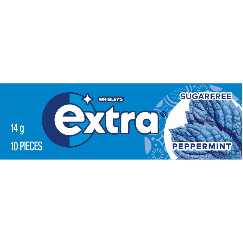 EXTRA PEPPERMINT Sugarfree Chewing Gum 10 Pieces 14 g | Extra